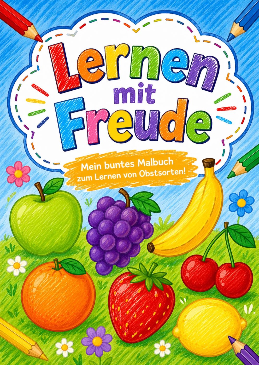 Digital Coloring Book for Fruit Varieties - Etsy