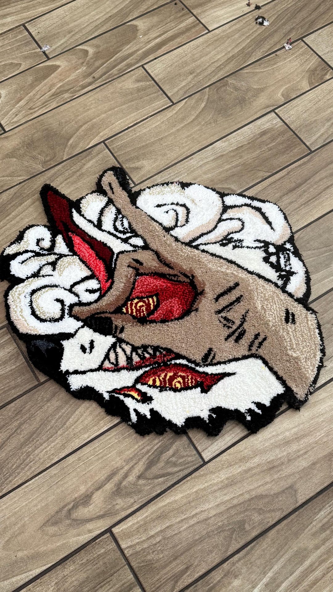 Wolf Devil Tufted Rug - Etsy