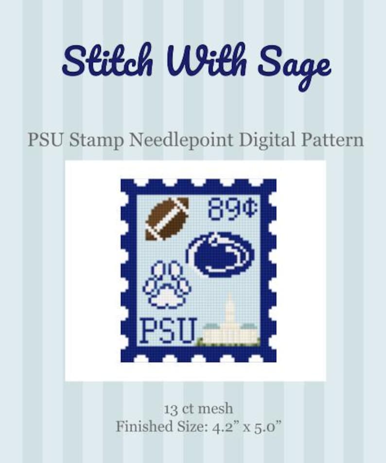 PSU Stamp Needlepoint Pattern - Etsy