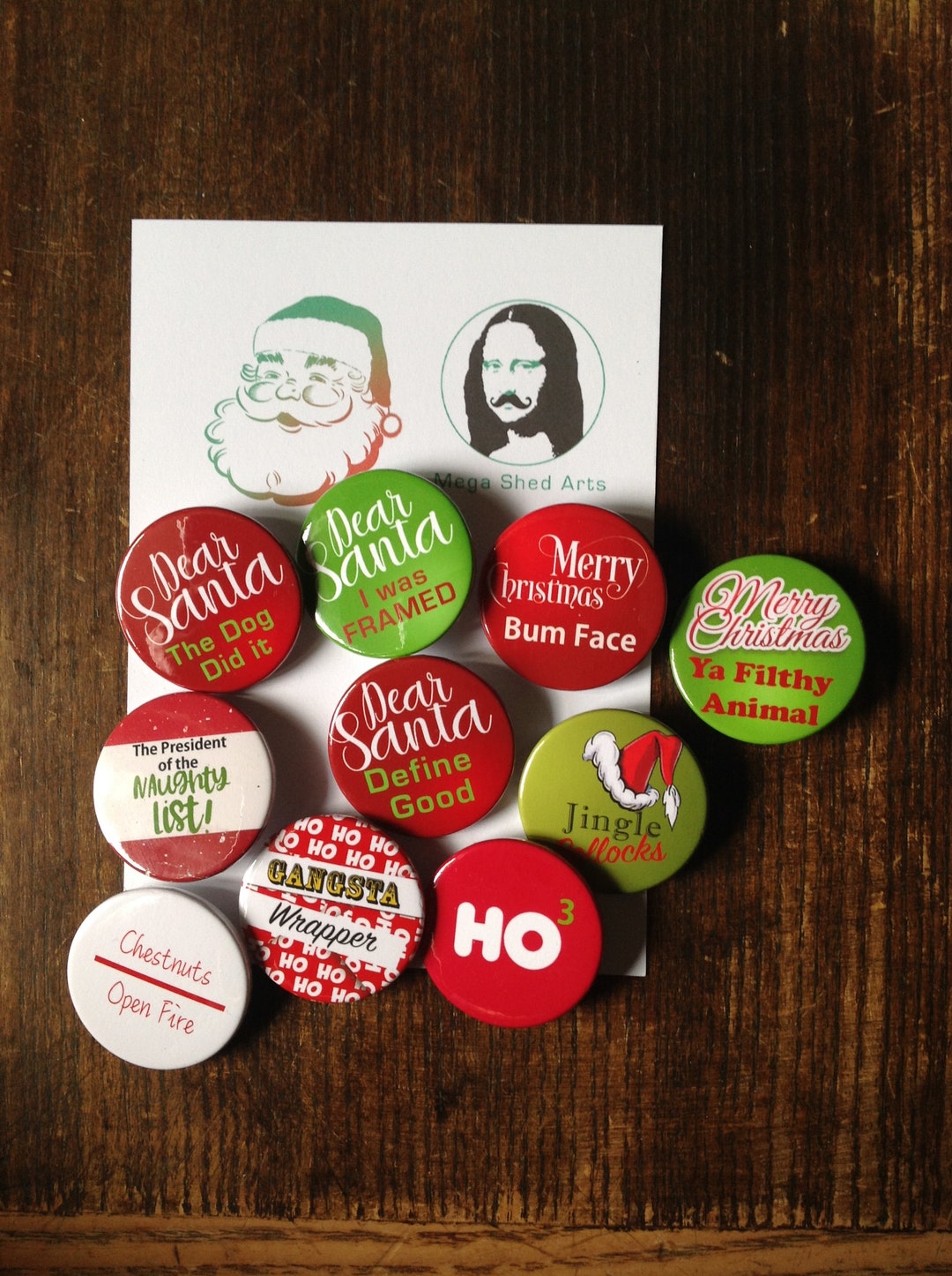 Christmas Badges, Funny Stocking Filler Cool Gift Badges. Maths Badges ...