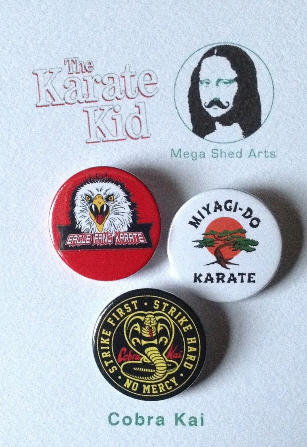 Button Pin Badge the Karate Kid Classic Movie Cobra Kai - Etsy