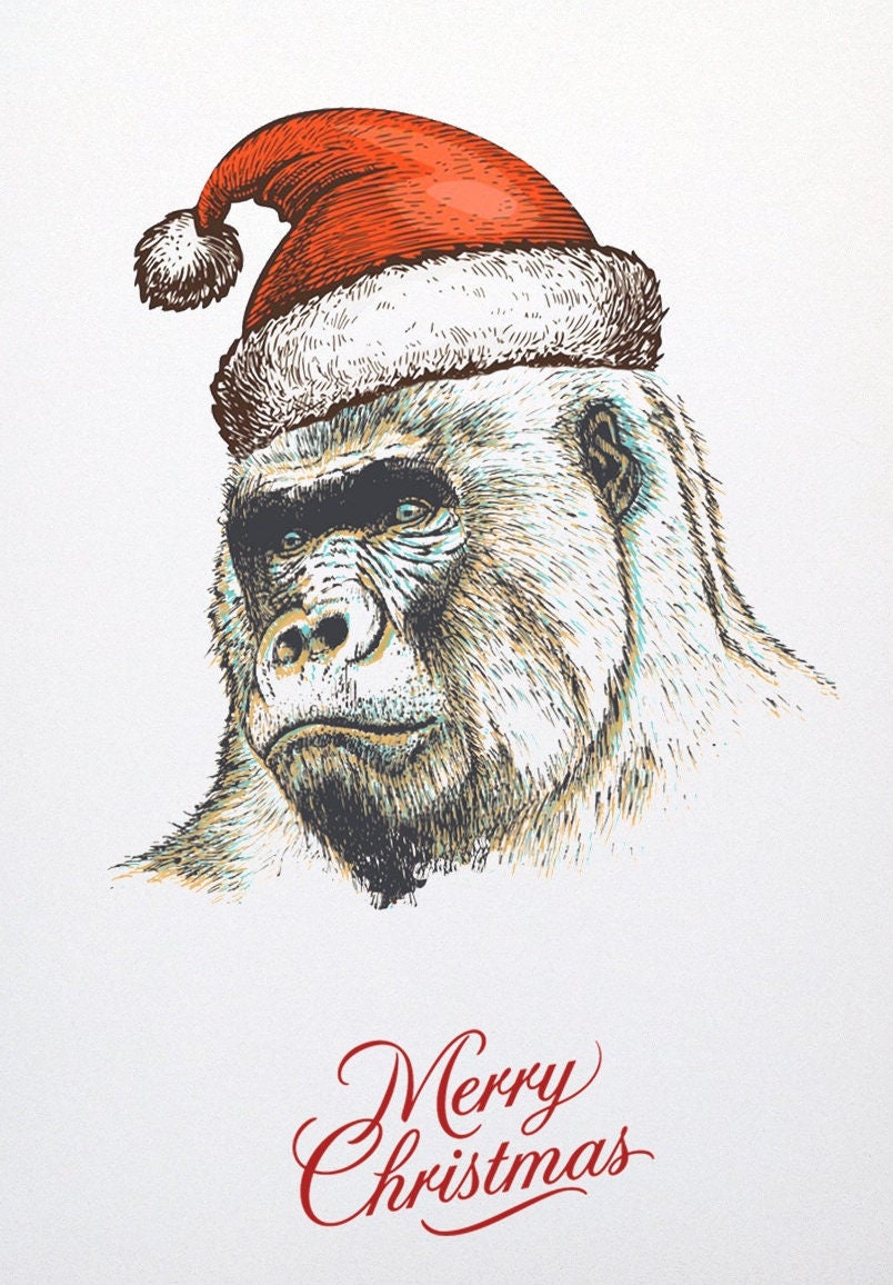 Santa Gorilla Eight Foot Gorilla Statue Named Gary 'abducted' From