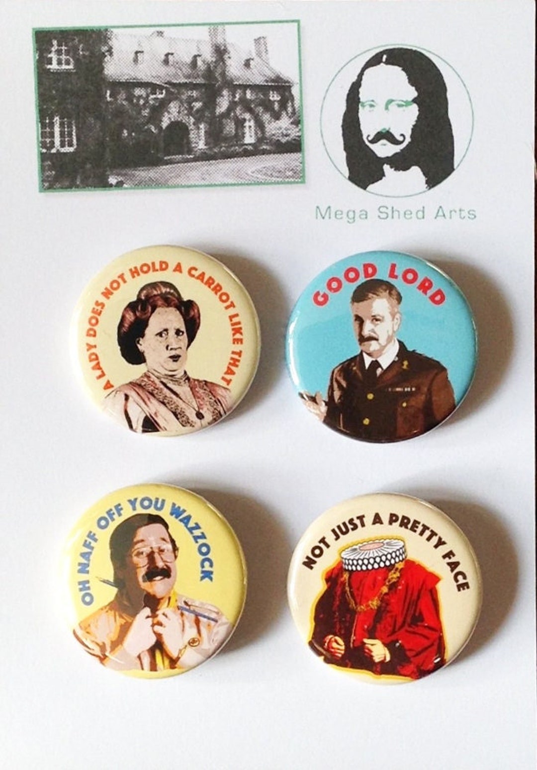 Cool Ghosts TV Show Badges. the Captain, Sir Humphrey Bone, Lady Button ...