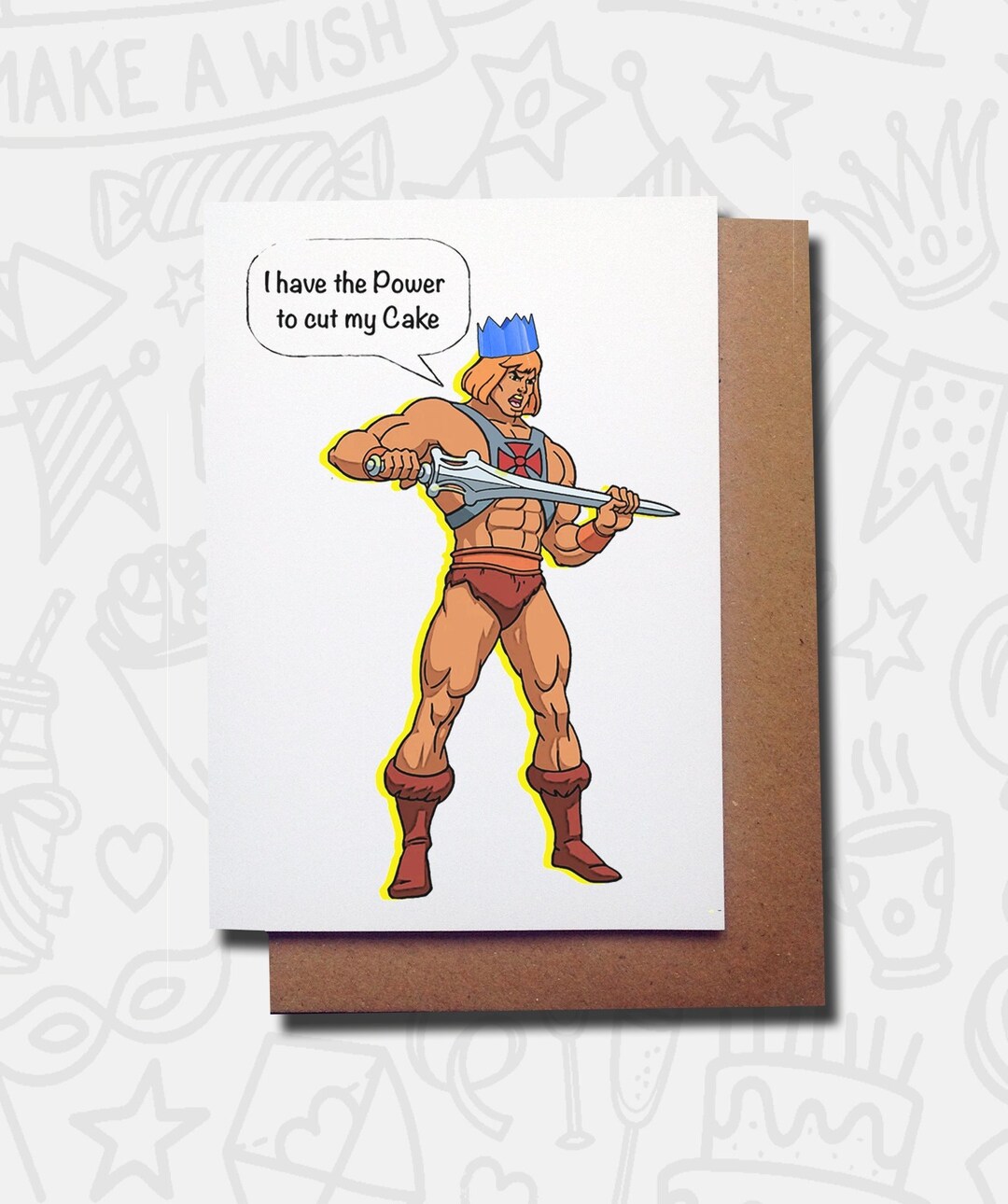 He-man Masters of the Universe Birthday Greetings Card, FSC Certified ...