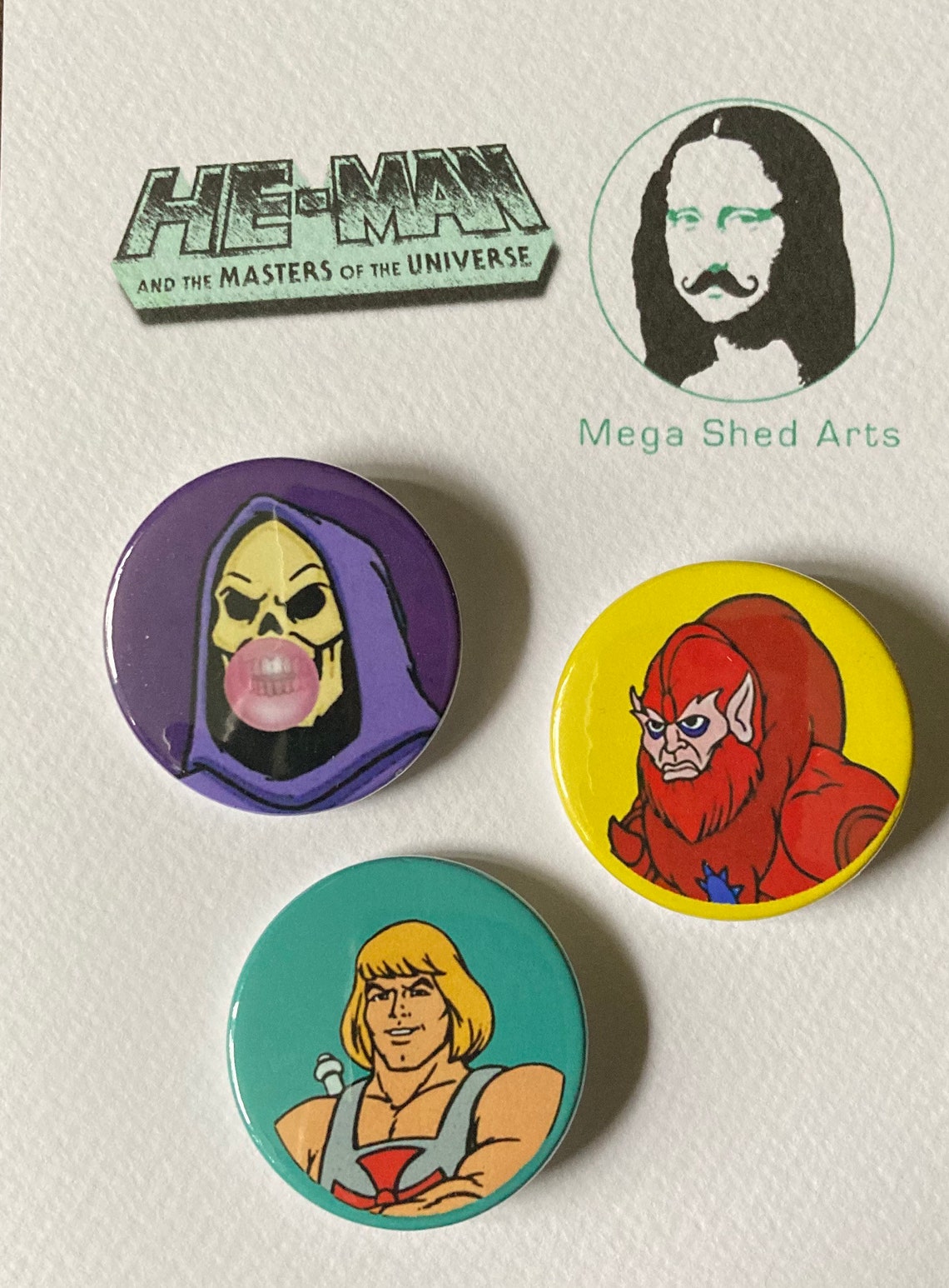 He-man and Masters of the Universe Button Pin Badge. - Etsy