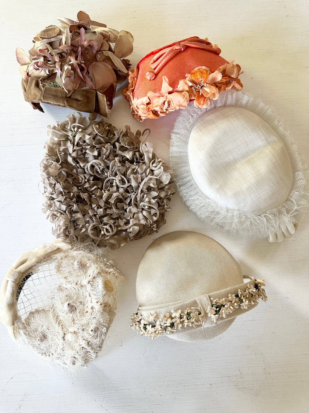Lot of 6 Vintage Ladies Millinery Hats - Etsy