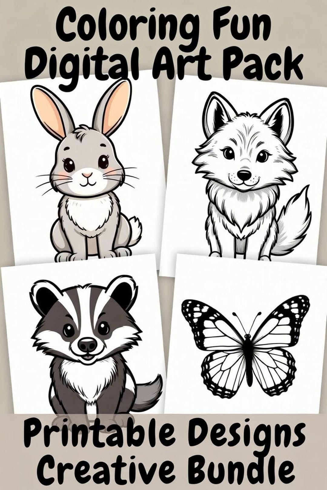 Woodland Animals Coloring Pages | Kids Activity, Forest Friends (PDF ...