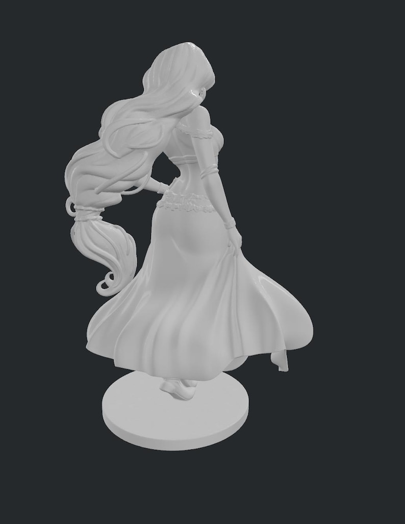 Arabian Princess Jasmine STL File for 3D Printing, Digital Download, 3D ...