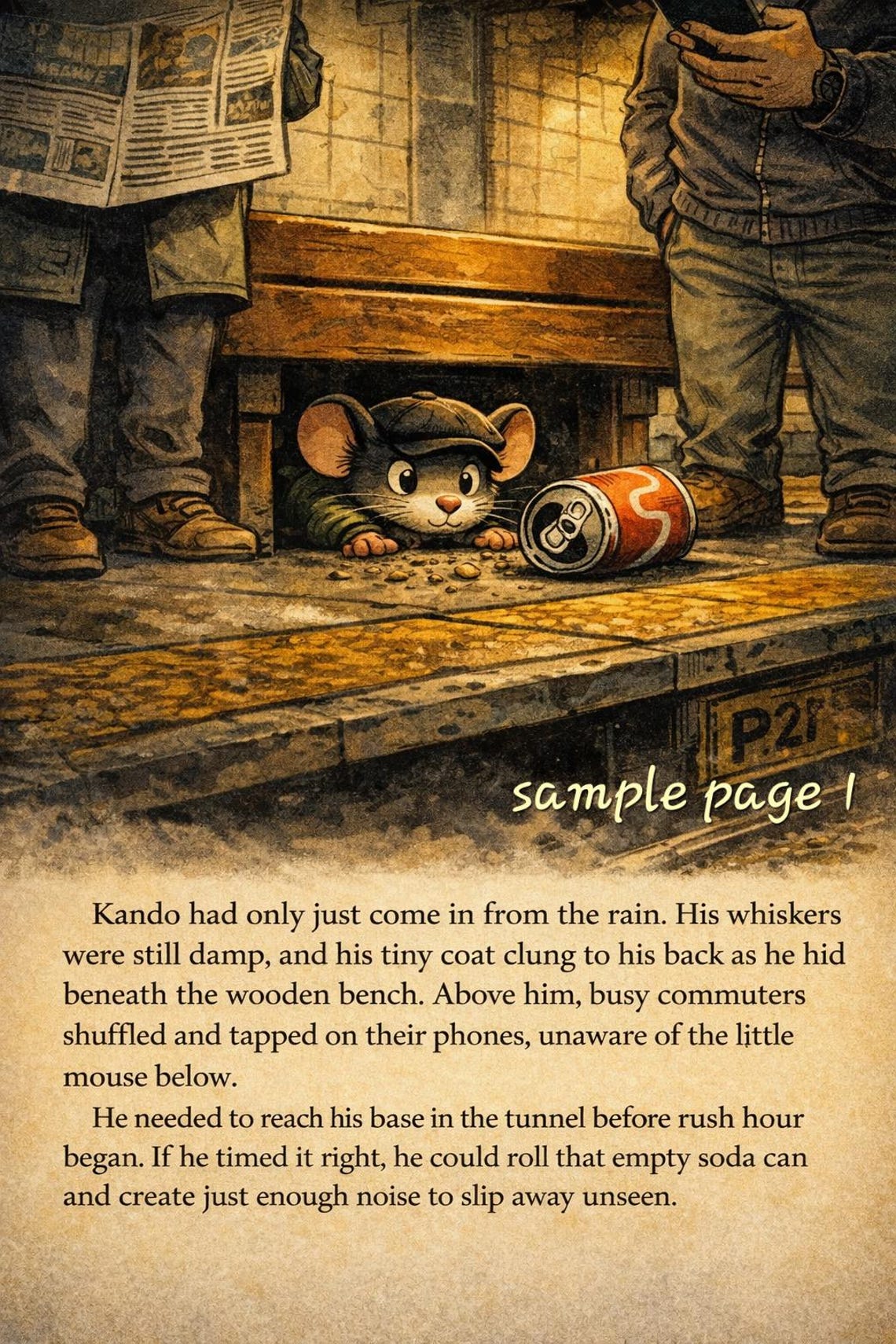 Subway Mice Children's Storybook, Bedtime Story (digital Download, Zip ...