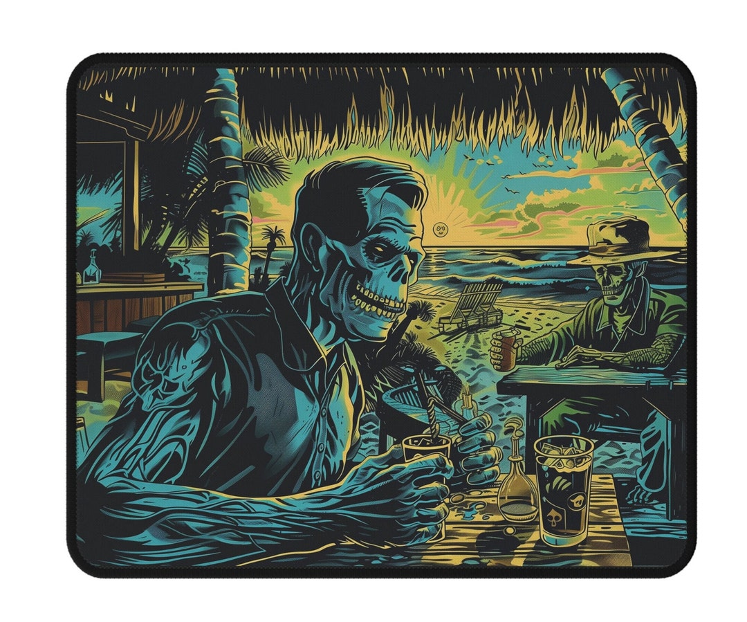 Retro Horror Comicbook Style Mouse Pad for Non-slip Gaming Mouse Pad ...
