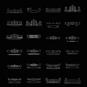Auto Icon Screen Print Series: Mercedes-benz - Etsy