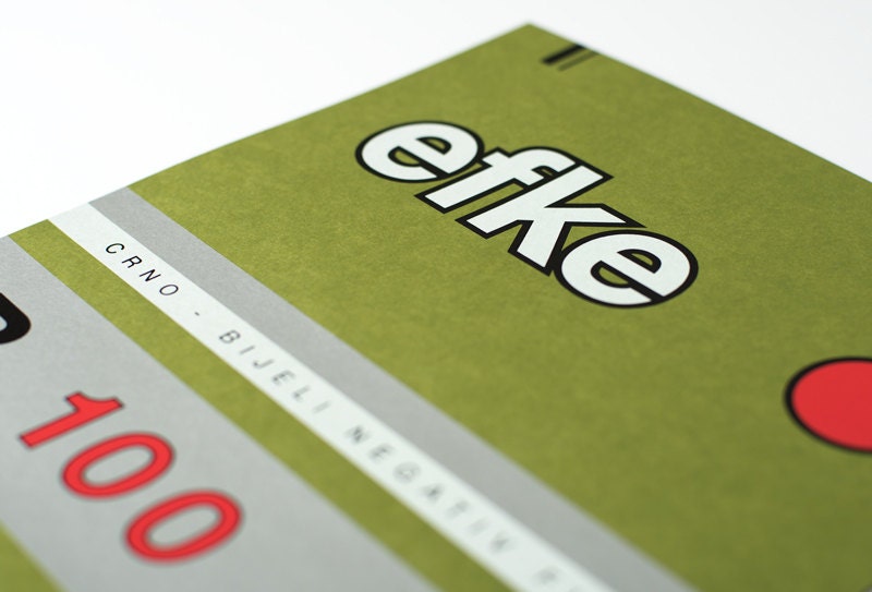 Efke R100 Vintage Photo Film Screenprint - Etsy