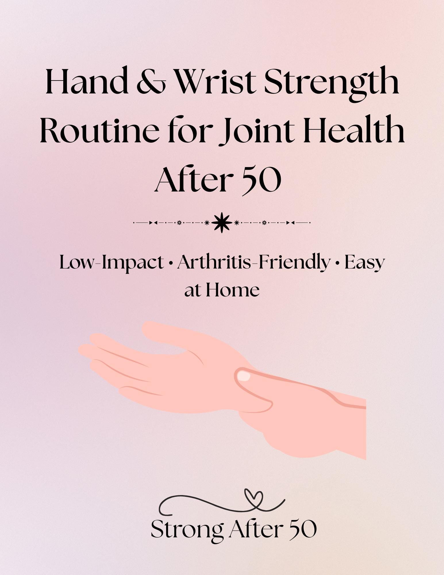 5 Hand & Wrist Exercises for Women Over 50 Printable PDF I Arthritis ...