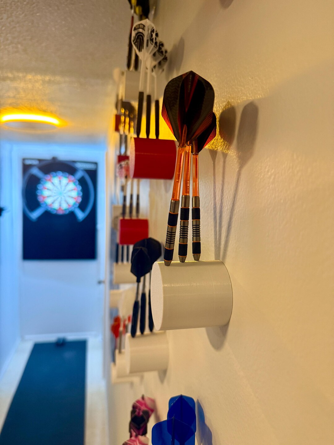 Wall Mount Dart Holder Set of 2 – Minimalist Dart Storage Pucks – Holds ...