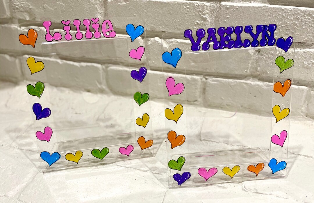 Painted and Personalized Acrylic Frame - Etsy