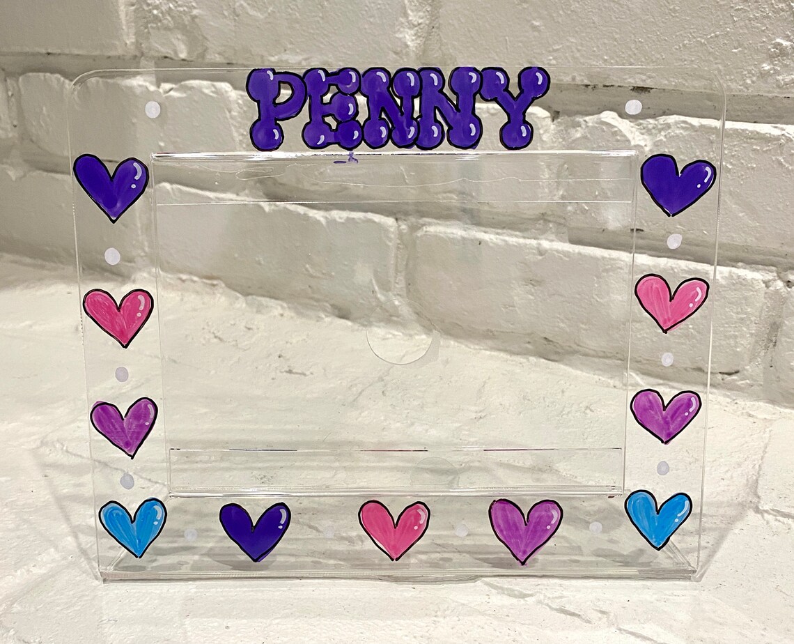 Painted and Personalized Acrylic Frame | Etsy