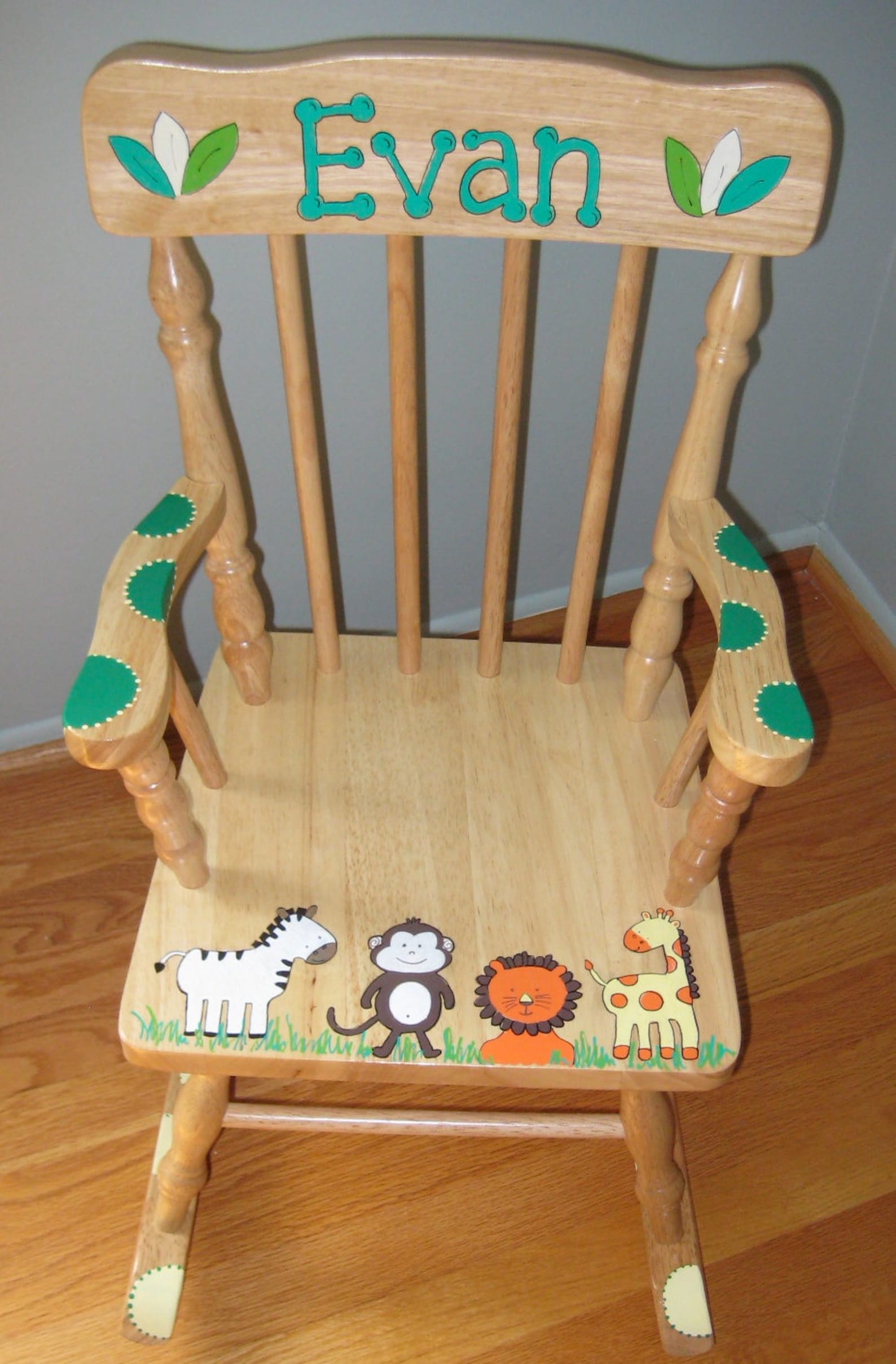 Children Personalized and Hand Painted Rocking Chair - Etsy