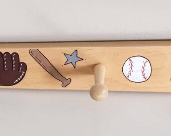 Baseball Bat Hat Rack - Etsy