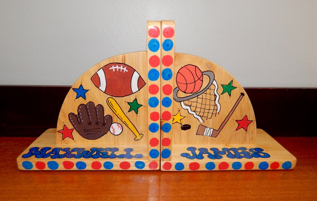 Sports Theme Bookends - Etsy