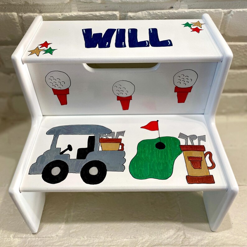 Golf Design Two-step Stool - Etsy