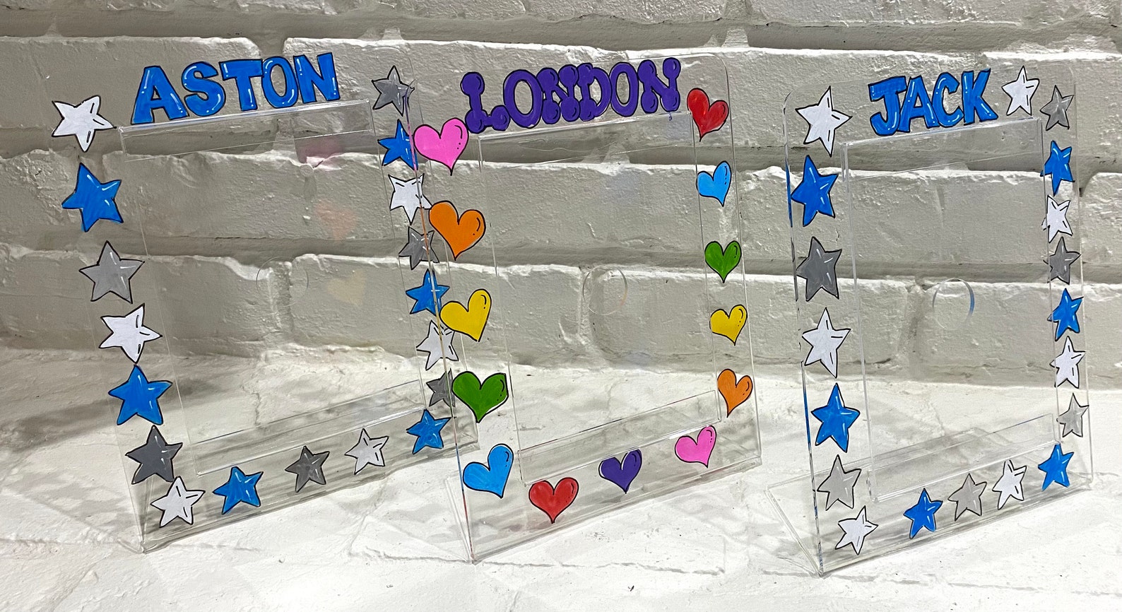 Painted and Personalized Acrylic Frame | Etsy