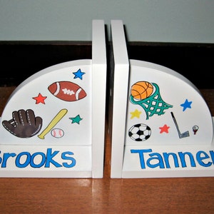 Sports Theme Bookends - Etsy
