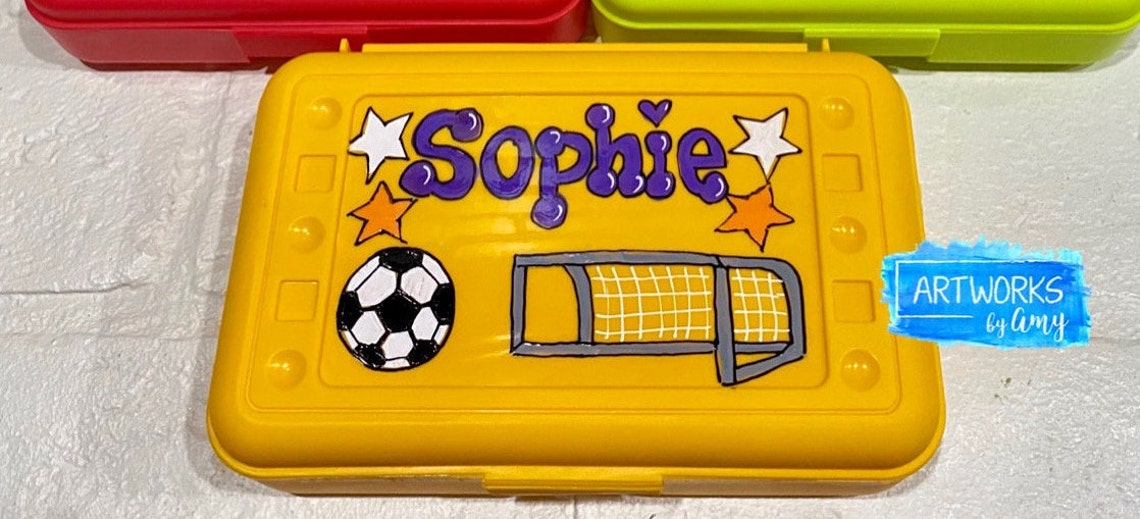 Soccer Theme Pencil Box - Etsy