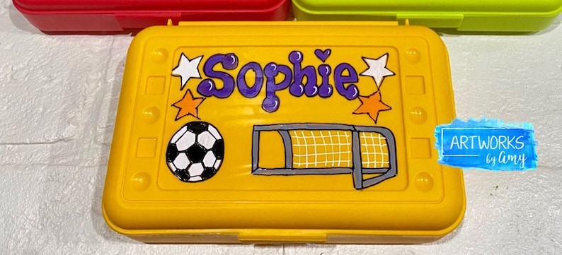 Soccer Theme Pencil Box - Etsy