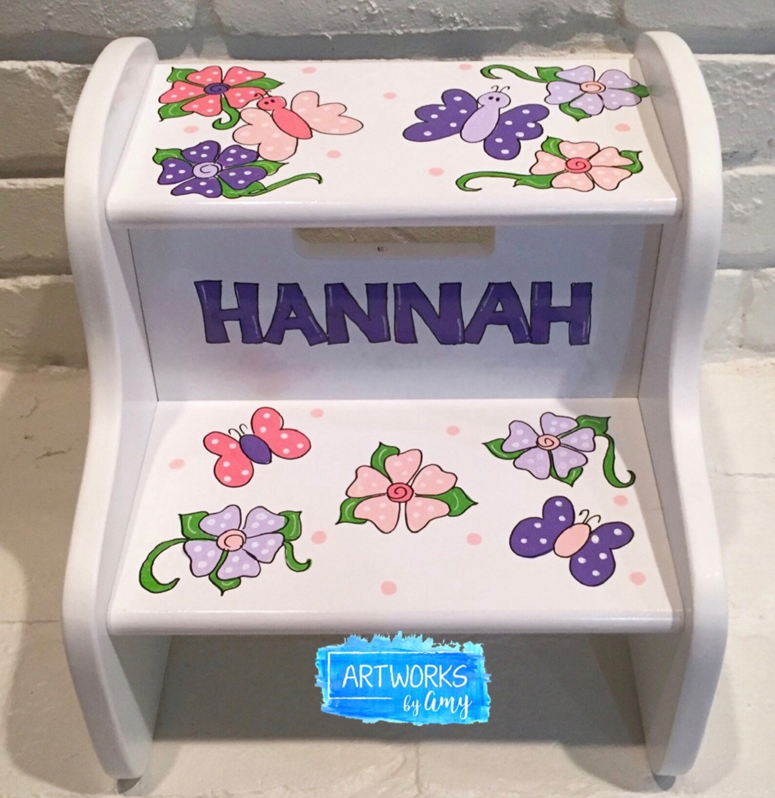 Childrens Two Step Personalized Step Stool - Etsy