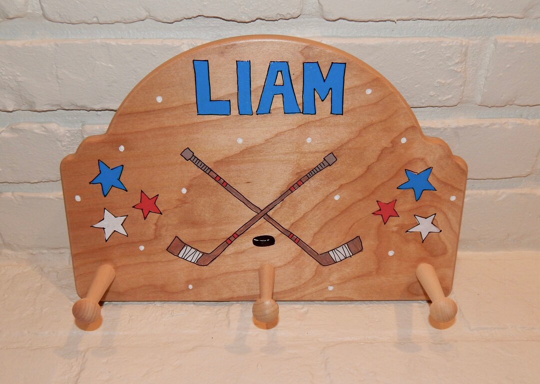 Children Room Decor - Personalized Kids Coat Rack With 3 Pegs - Etsy