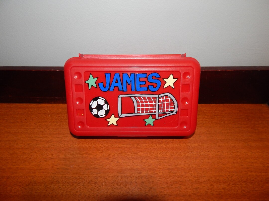 Soccer Theme Pencil Box - Etsy