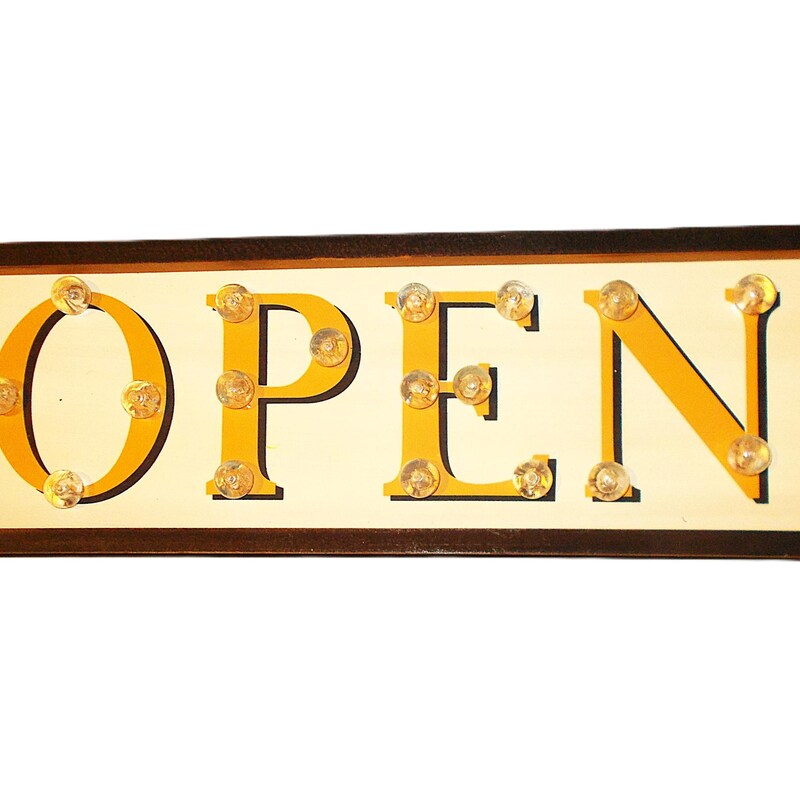 Vintage Open Sign - Etsy