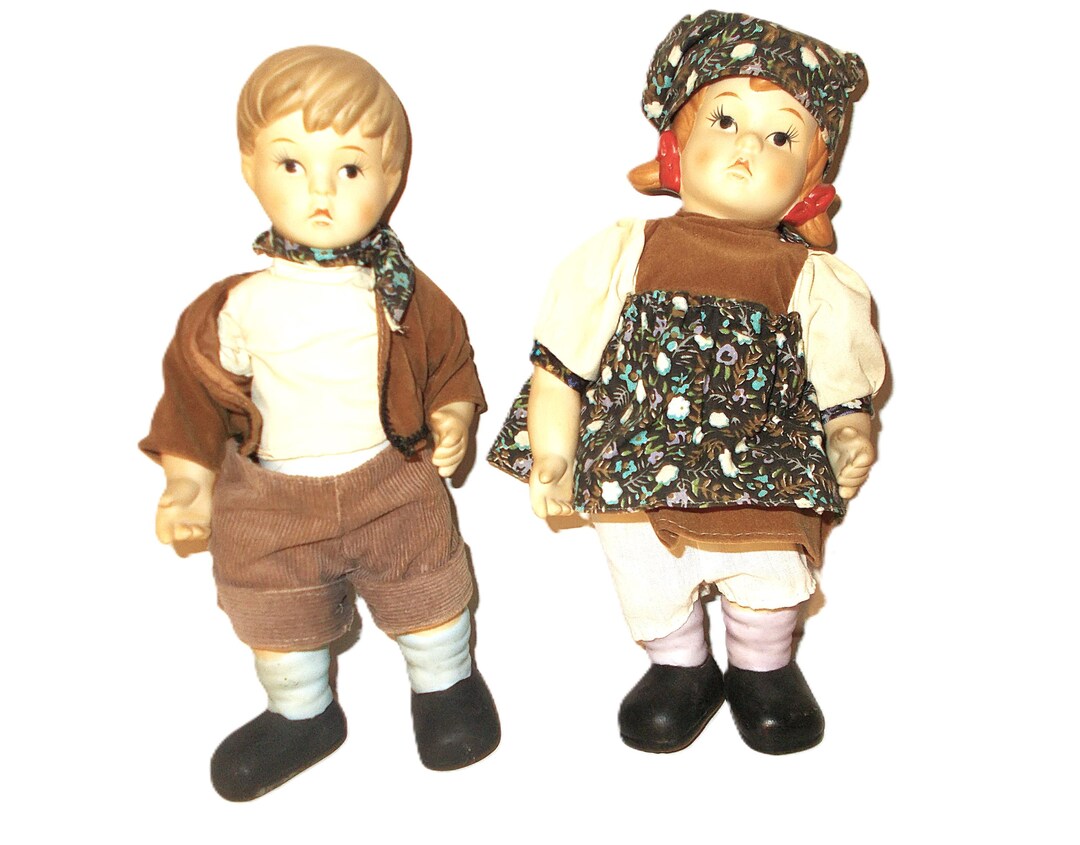 Vintage Hansel and Gretal Jointed String Dolls by Albert Price - Etsy