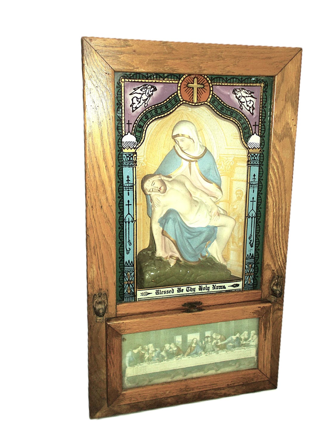 Antique Catholic Viaticum Box - Last Rites & Holy Communion Sacraments ...