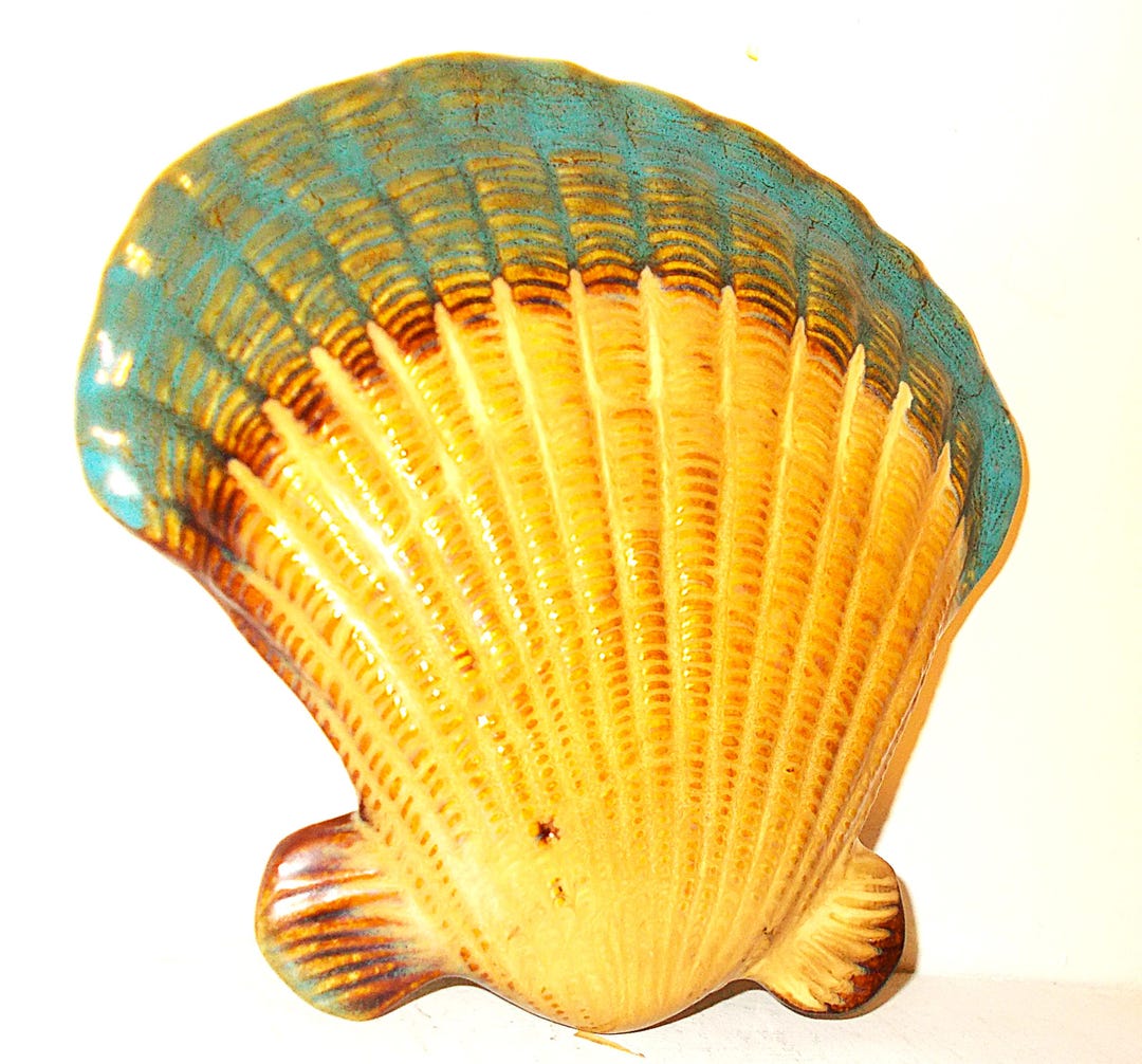 Large Seashell Wall Hanger is a Ceramic Sea Cottage Chic Home ...