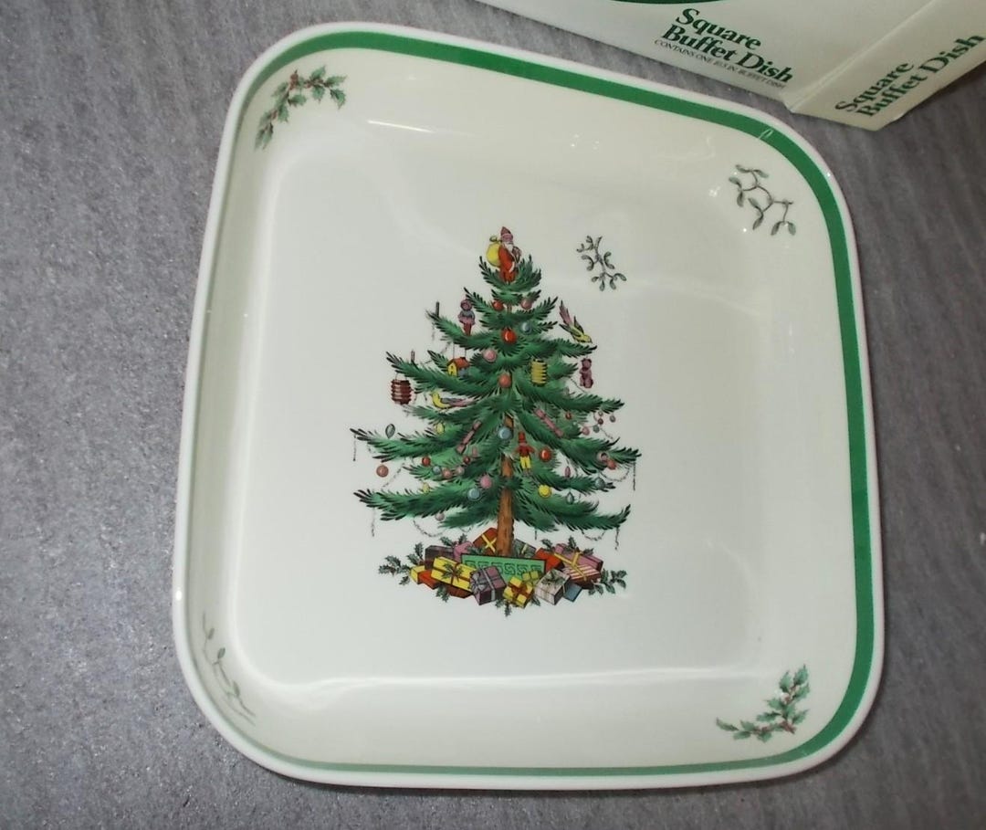 Vintage Spode Christmas Tree Baking Pan Buffet Dish - Etsy