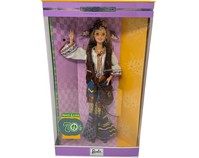Barbie Peace & Love 70’s Doll #27677 Collector Edition NRFB: Mattel ...