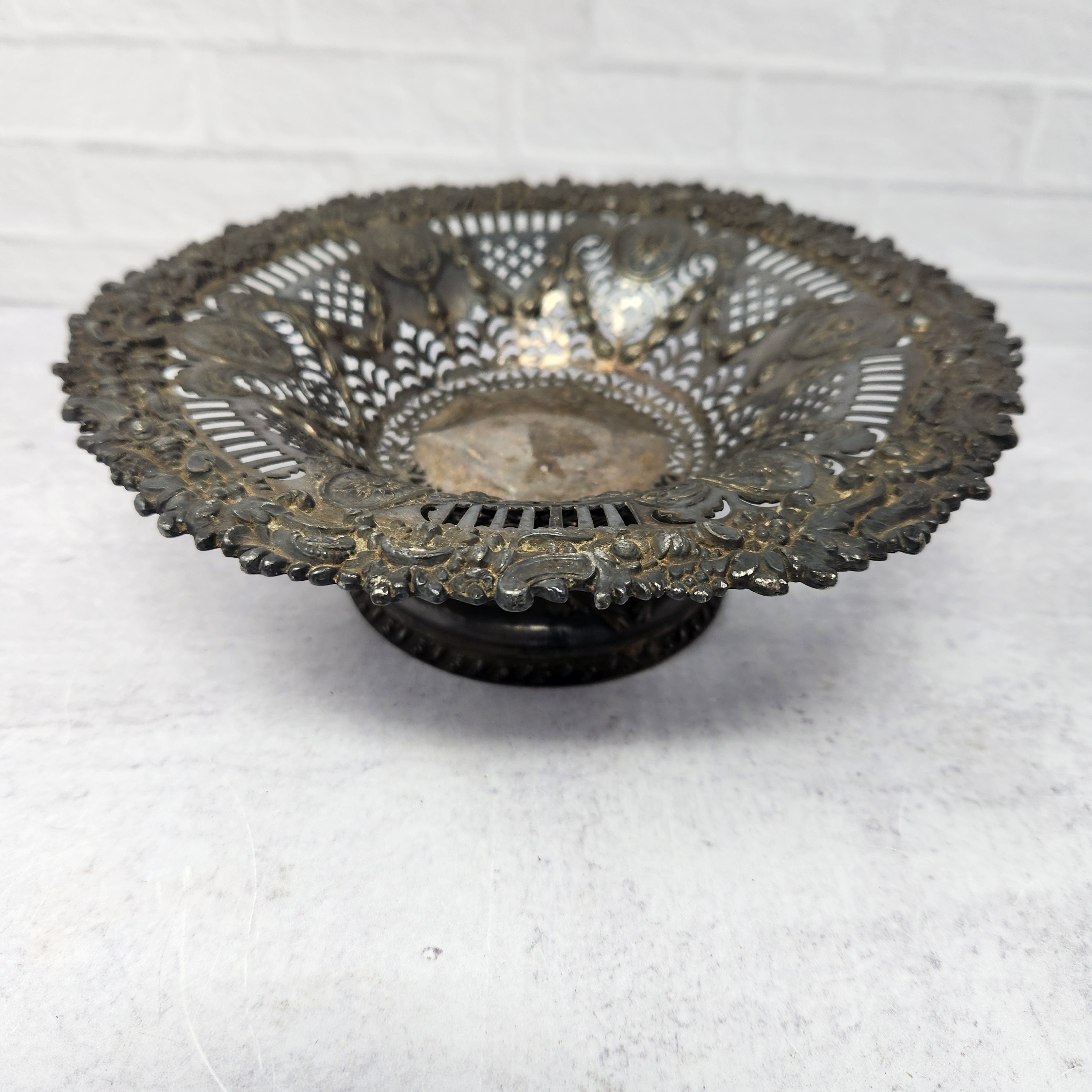 Antique 19th Century Old Sheffield Plate Silver Plate Tazza / Compote ...