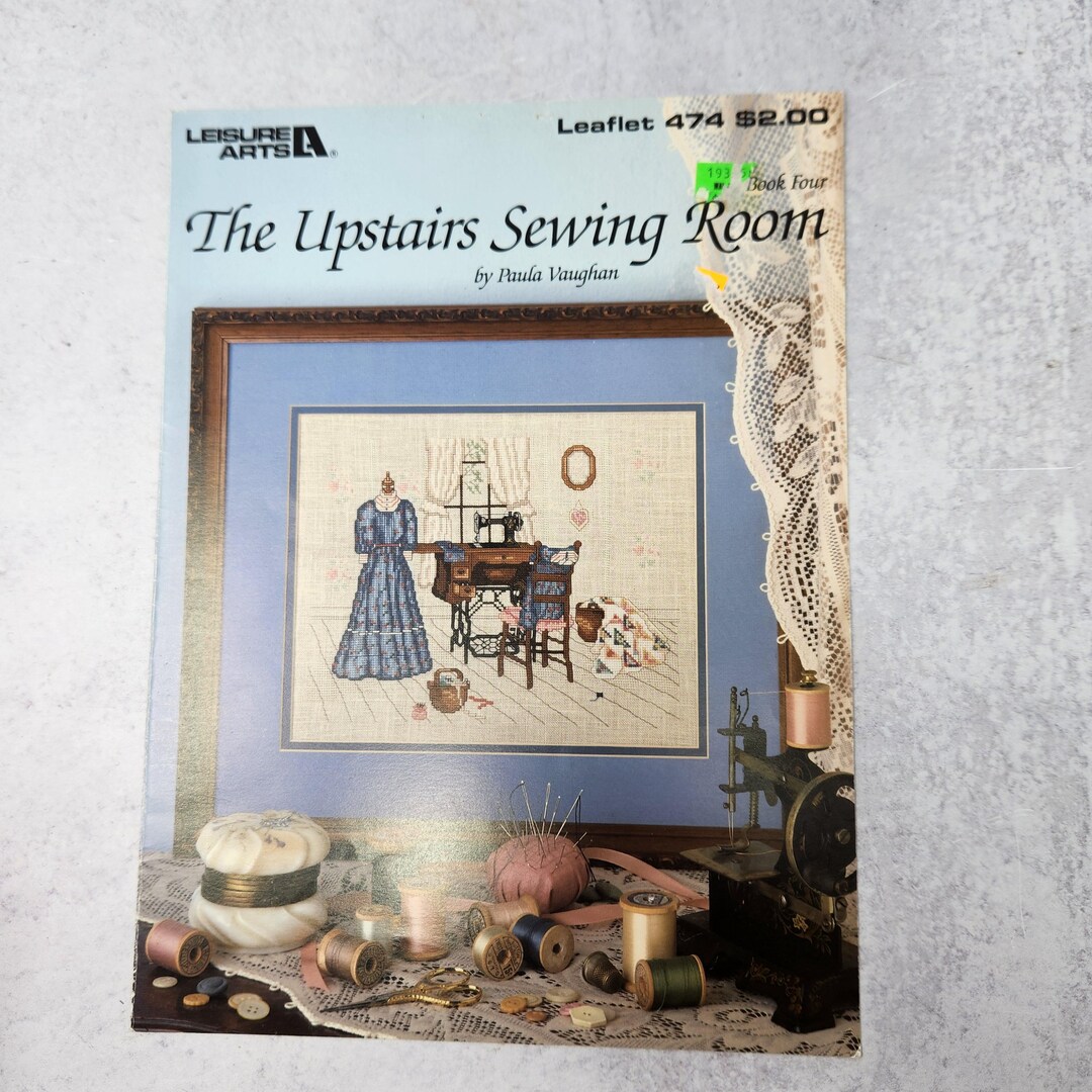 The Upstairs Sewing Room Patterns Cross Stitch Pattern Leaflet by Paula ...