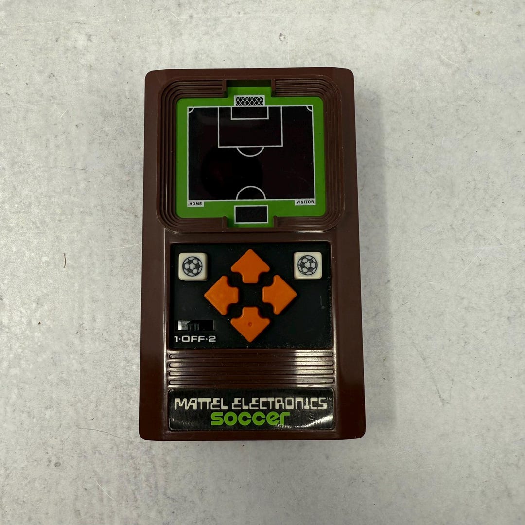 Vintage 1970s Mattel Electronics SOCCER Handheld Electronic Tabletop ...