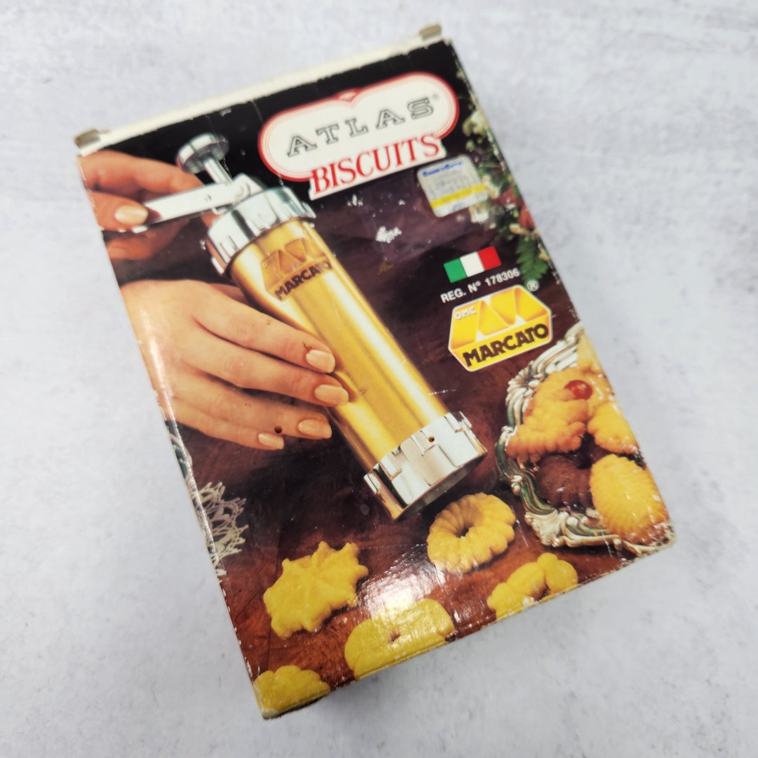 Vintage 1960s Atlas Biscuits Cookie Gun Aluminum Pastry & Cookie ...