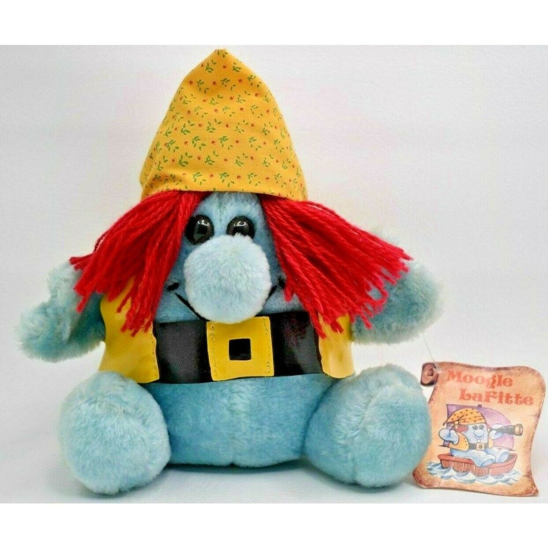 RARE Vintage Russ MOOGLE LAFITTE Plush Toy 9" With Hat and Tags Blue ...