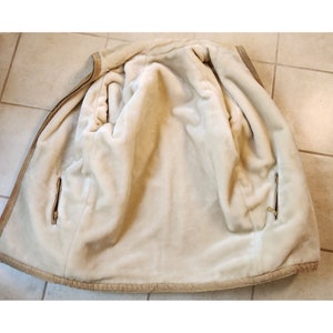 Vintage Mens 1970s JLC Leather REVERSIBLE Suede Faux Shearling Coat Sz ...