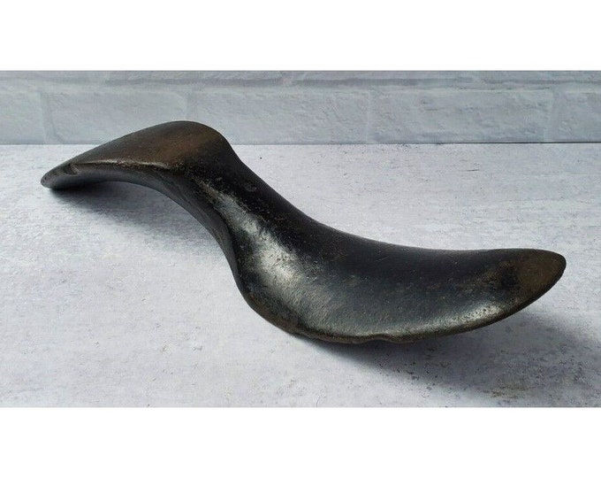 Antique Vintage Cast Iron Cobbler Tool Mold Form Boots Shoe Repair 10.5 ...