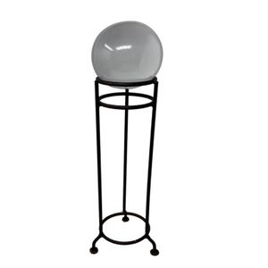 Vintage TALL Cast Iron Sphere Crystal Ball Stand Orb Stand Crystal ...