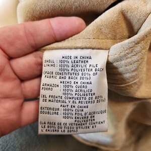 Vintage Mens 1970s JLC Leather REVERSIBLE Suede Faux Shearling Coat Sz ...