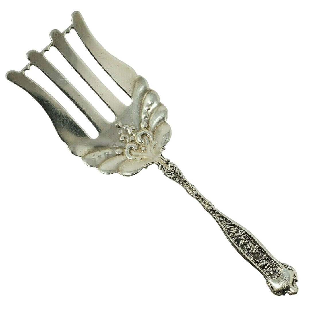 Rare Dresden Sterling Silver Flatware 1896 Whiting Asparagus Serving ...