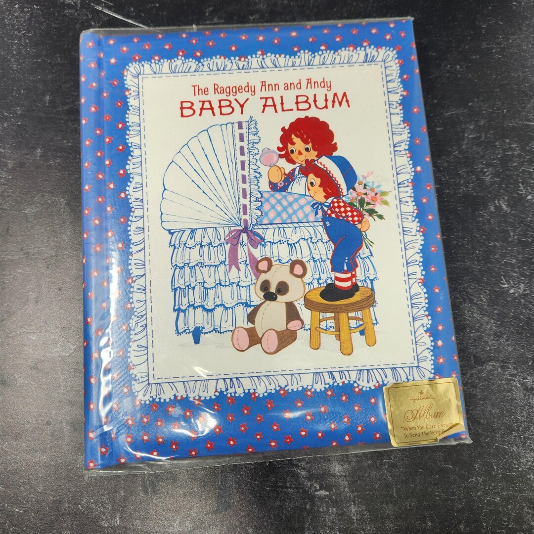 Vintage Hallmark 1975 Raggedy Ann and Andy Baby Book, Photo Album ...