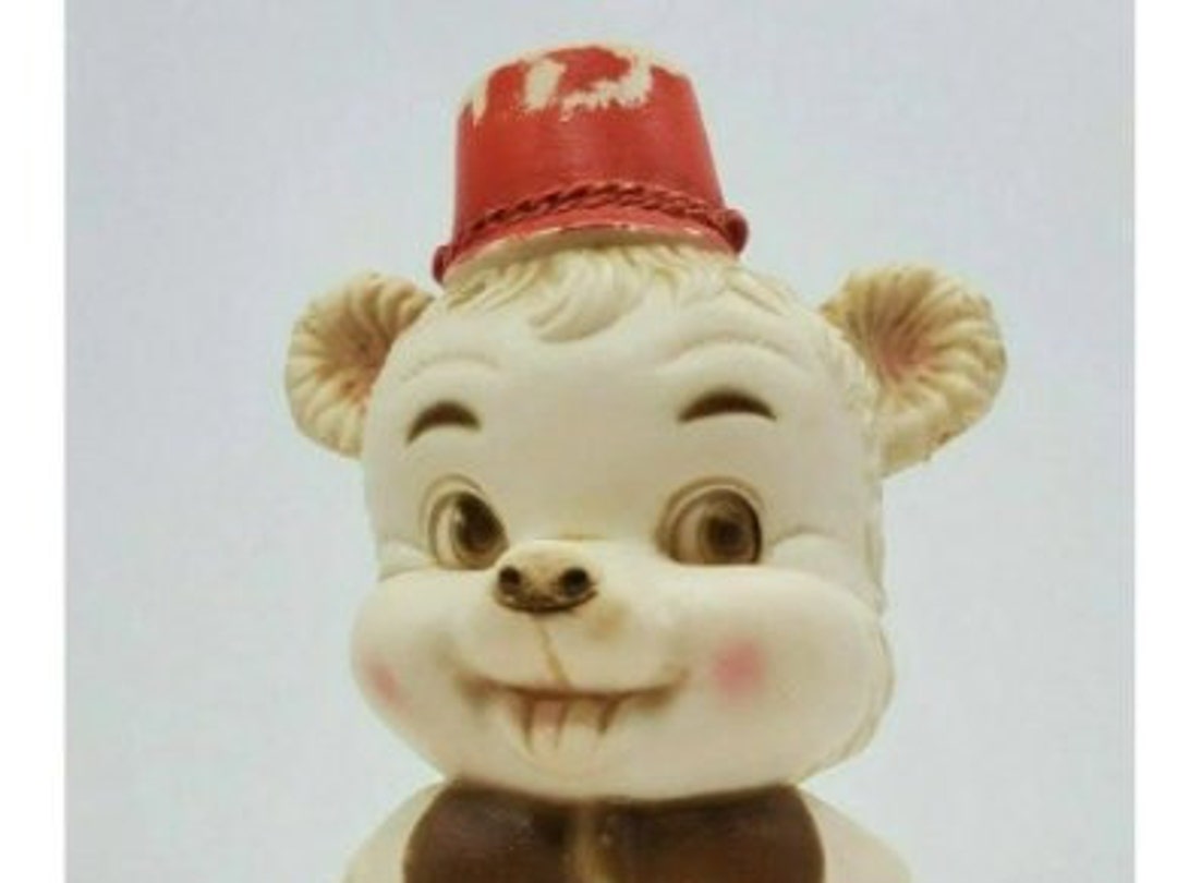 Rare Vintage 9" Rubber Squeaky Bear From the Edward Mobley Co Fez Hat ...