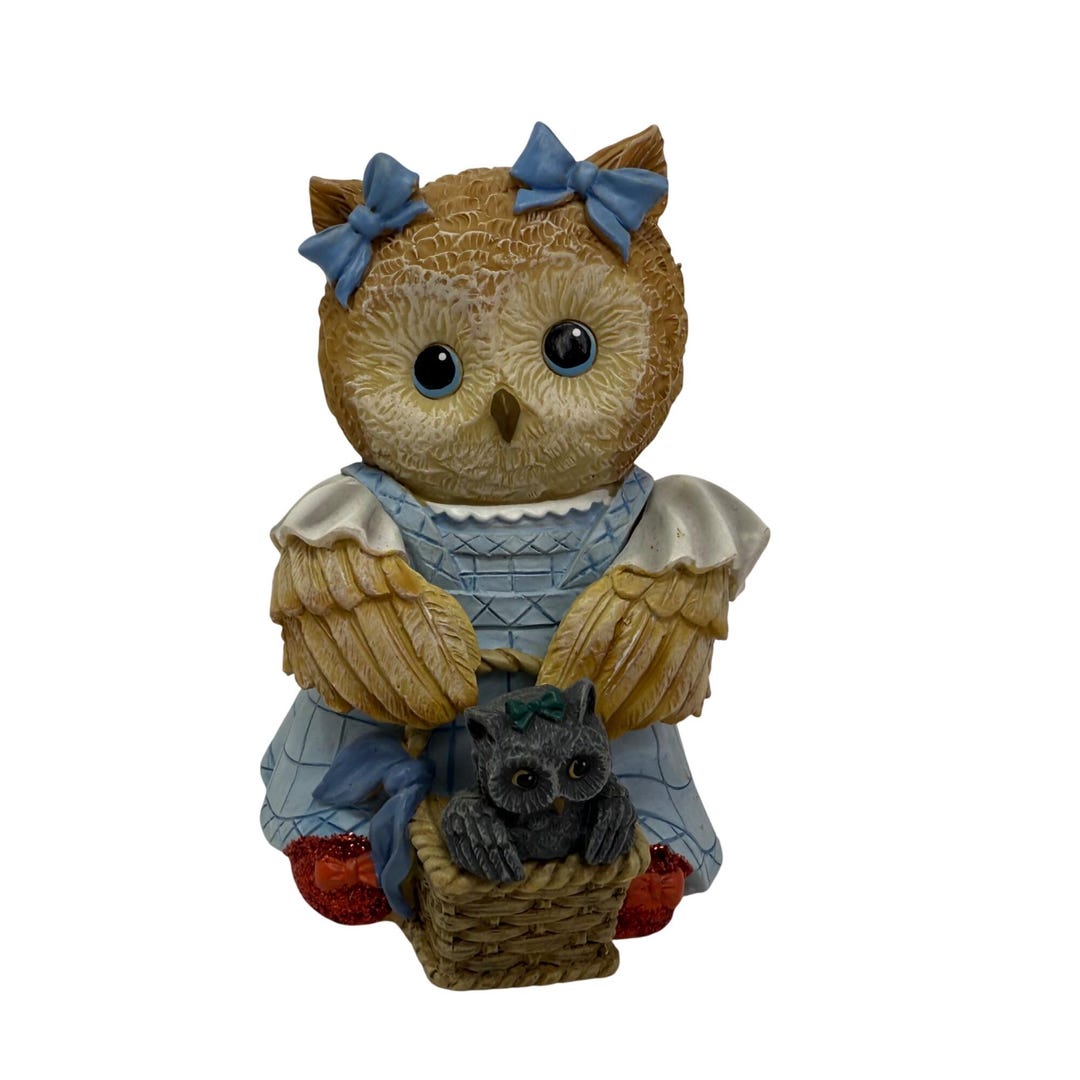 The Wizard of Oz Dorothy and Toto Owl Figurine With Basket and Ruby ...